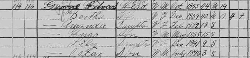 Children of Edward and Bertha Bauer George | Conrad's Stories